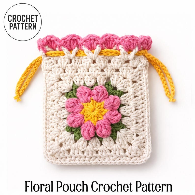 Crochet Penny Pouch Pattern PDF | Easy Beginner Crochet Coin Purse ...
