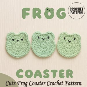 Frog Coaster Crochet Pattern PDF | Cute Animal Coaster | Easy Crochet ...