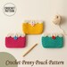 Crochet Penny Pouch Pattern | Digital PDF | Easy Small Wallet Pattern ...