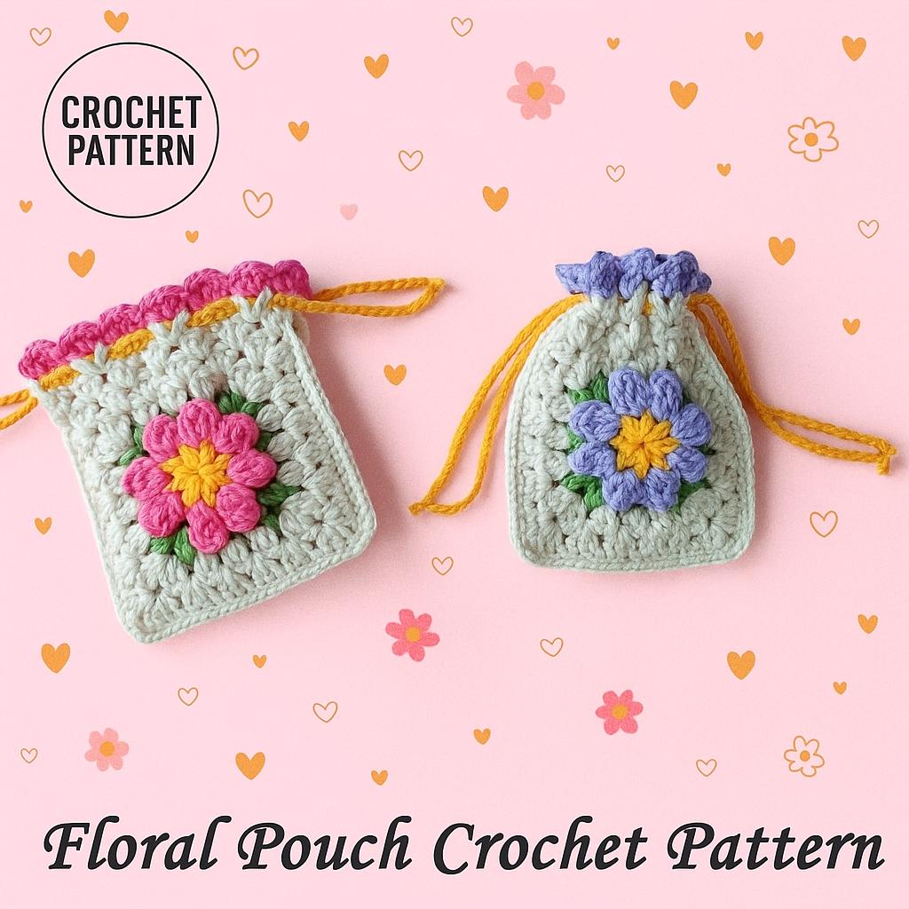 Crochet Penny Pouch Pattern PDF | DIY Small Coin Purse Crochet Tutorial ...