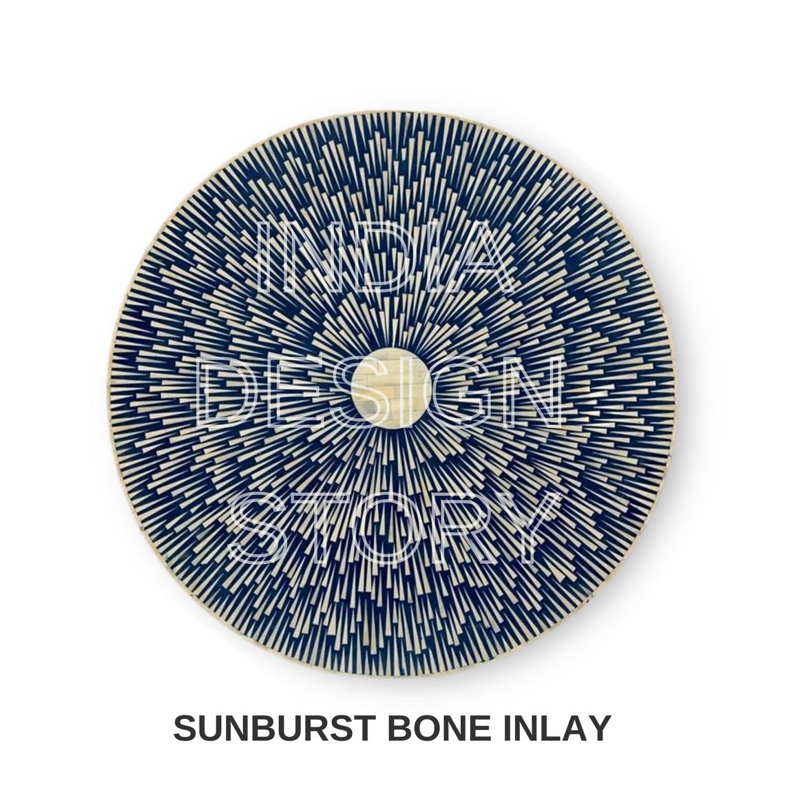 Sunburst Bone Inlay Table Top – Handcrafted Elegance With Timeless ...