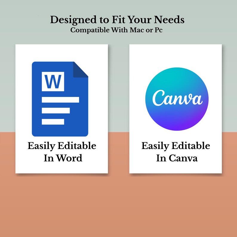 ATS Friendly Registered Nurse Resume, RN Template, Editable Canva Word ...