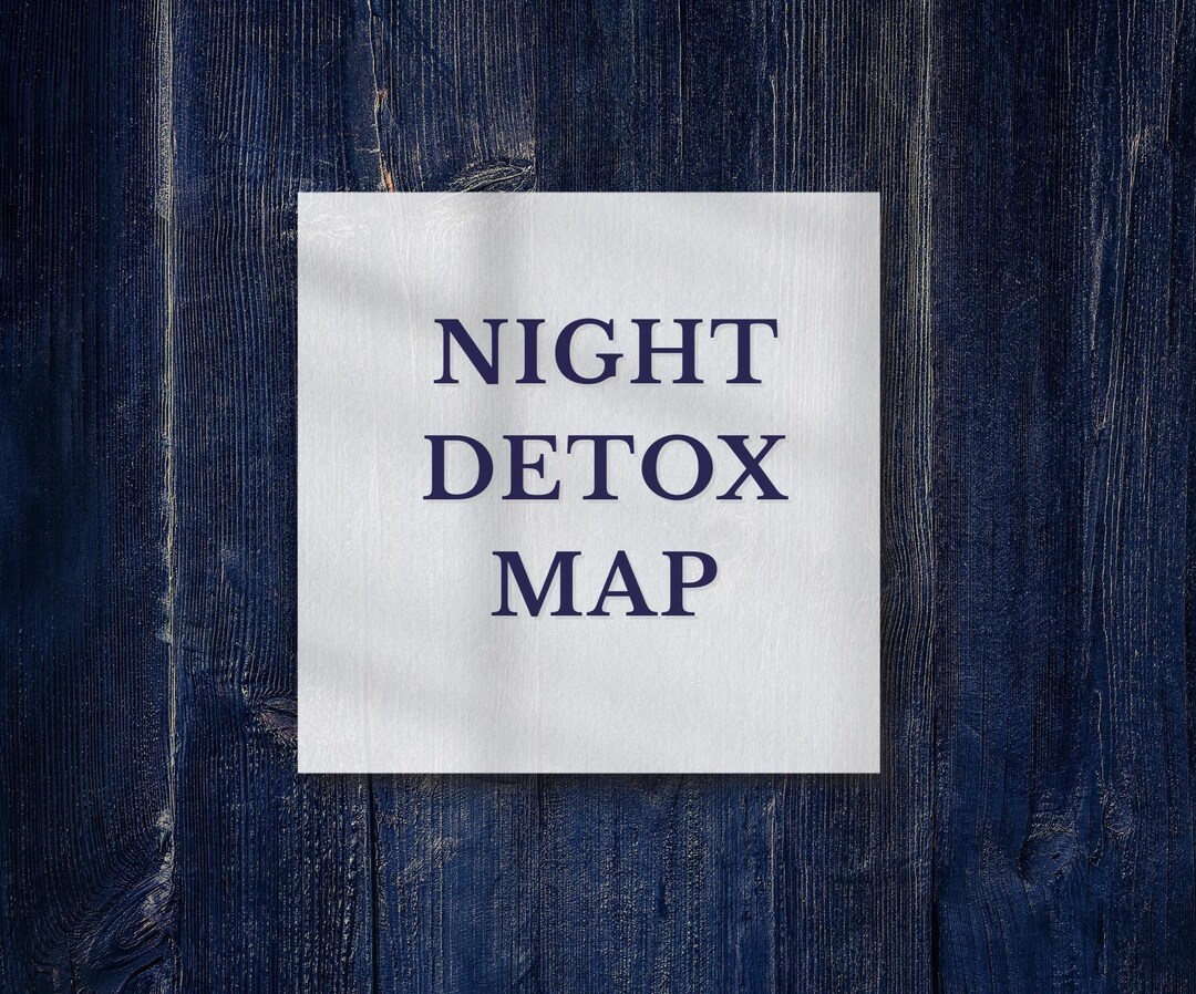 Night Detox Map – Printable Evening Reset Page | Calm Reflection ...