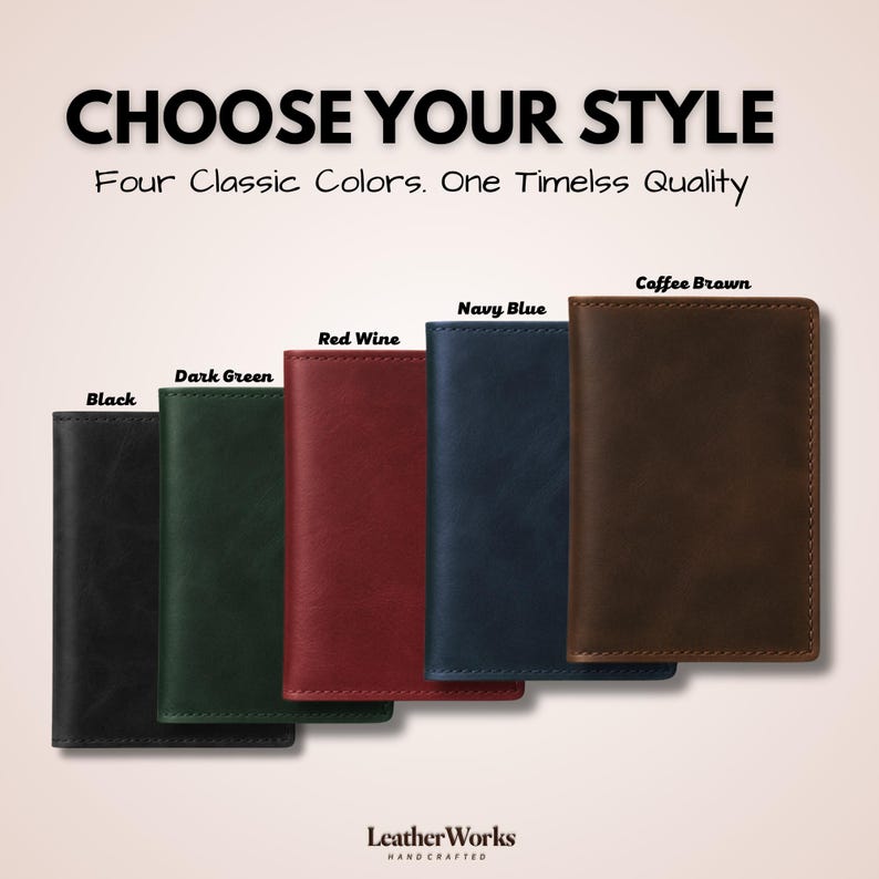 Personalized AirTag Genuine Leather Passport Holder: RFID Blocking ...