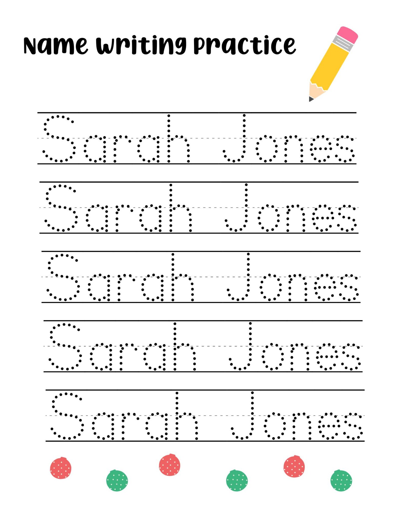 Custom Name Writing Practice Worksheet, Homeschool Worksheet, Name ...