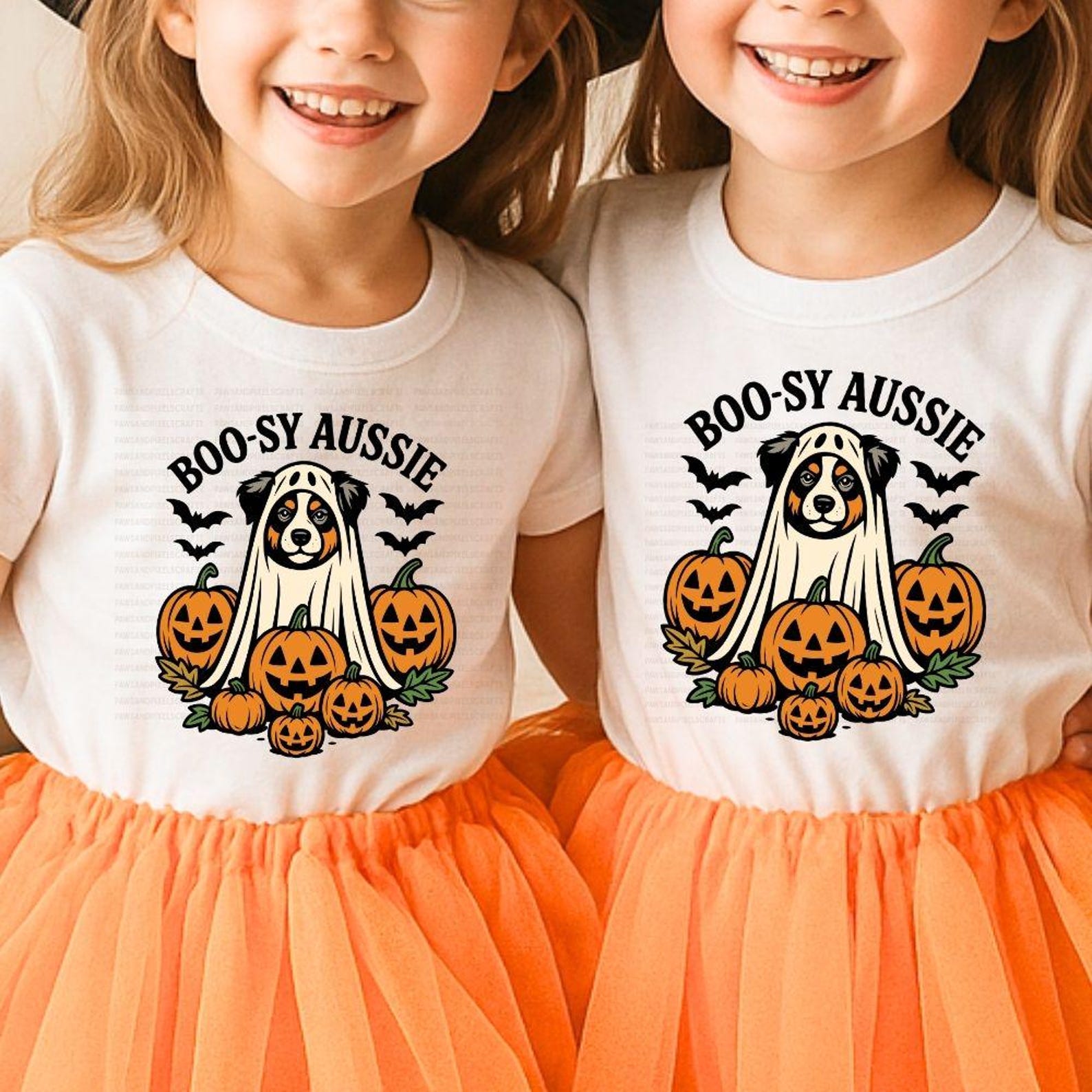 Boo-sy Aussie Halloween Dog SVG PNG JPG | Australian Shepherd Ghost ...