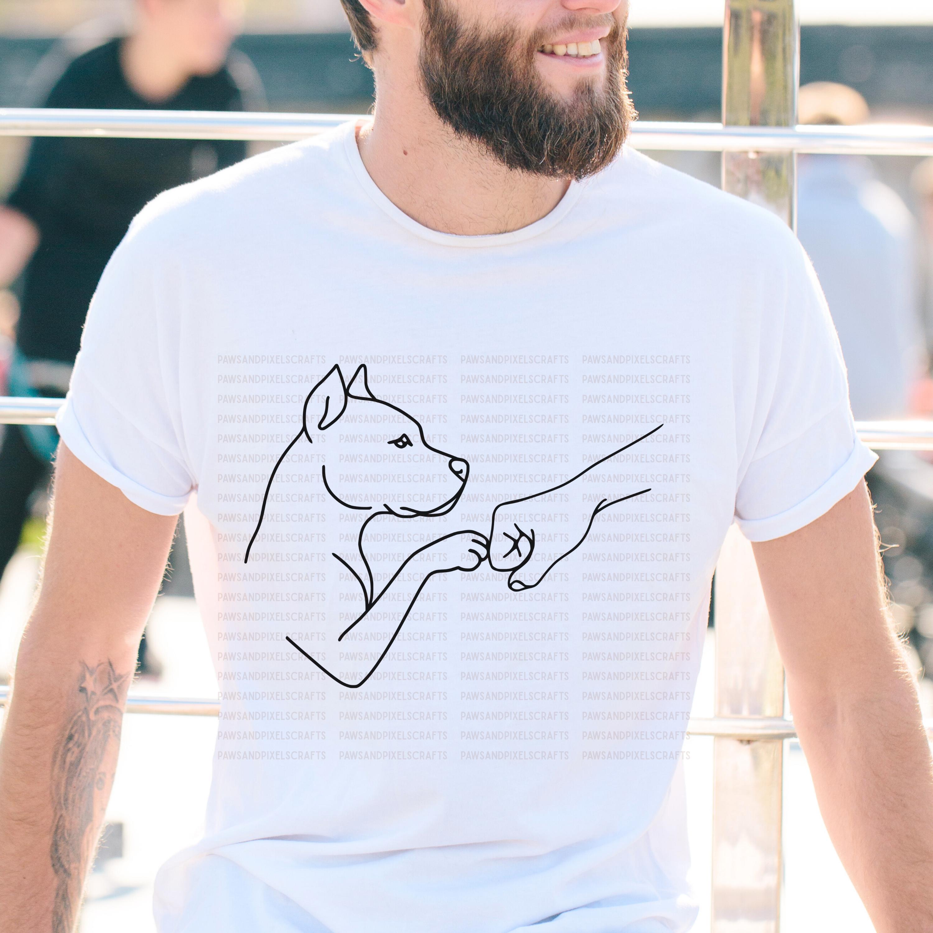 Dog Fist Bump Clipart Bundle: 30 Breeds Minimalist Line Art (digital ...