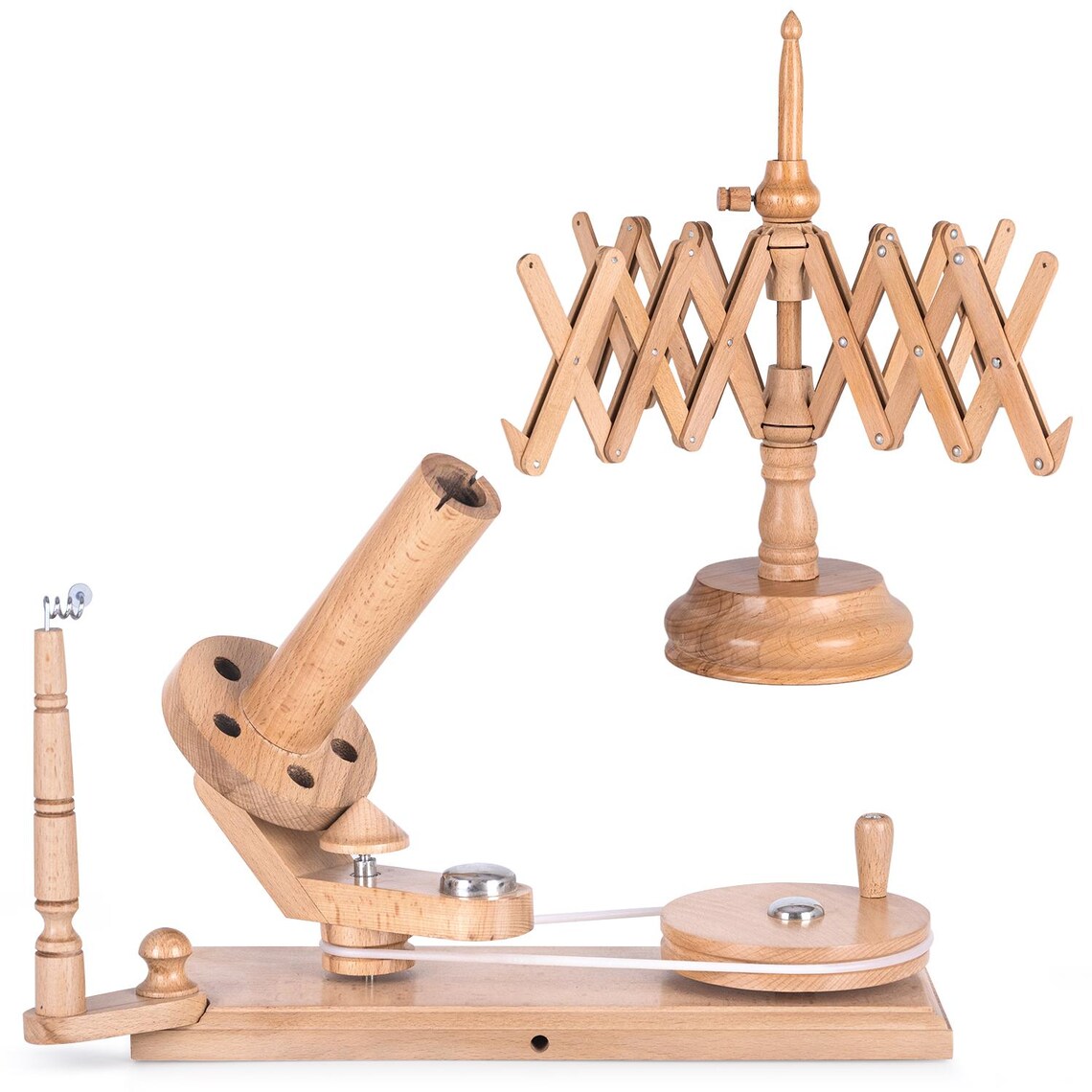 Large Wooden Yarn Ball Winder – Heavy Duty Wooden Yarn Winder for ...