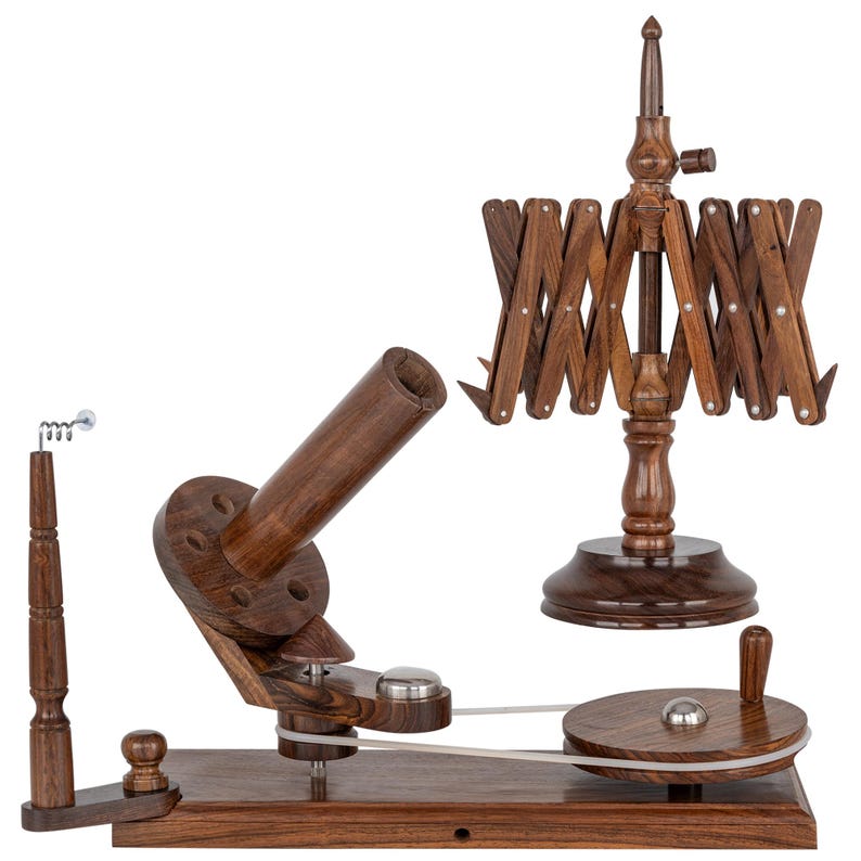 Large Wooden Yarn Ball Winder – Heavy Duty Wooden Yarn Winder for ...