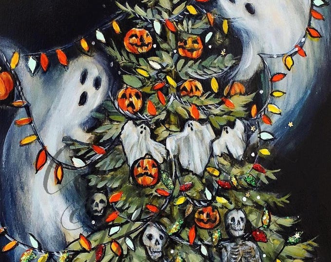Creepmas Tree Ghosts large by Mandy Higgs - Etsy