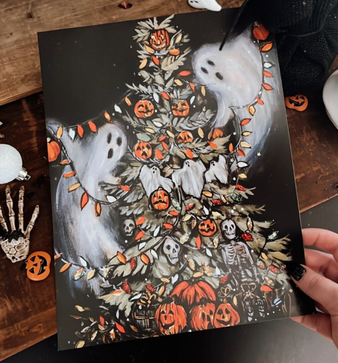 Creepmas Tree Ghosts large by Mandy Higgs - Etsy