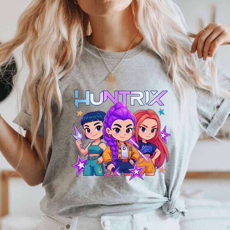 KPOP Huntrix PNG Bundle | Saja Girls & Demon Hunters Png | Anime Merch ...