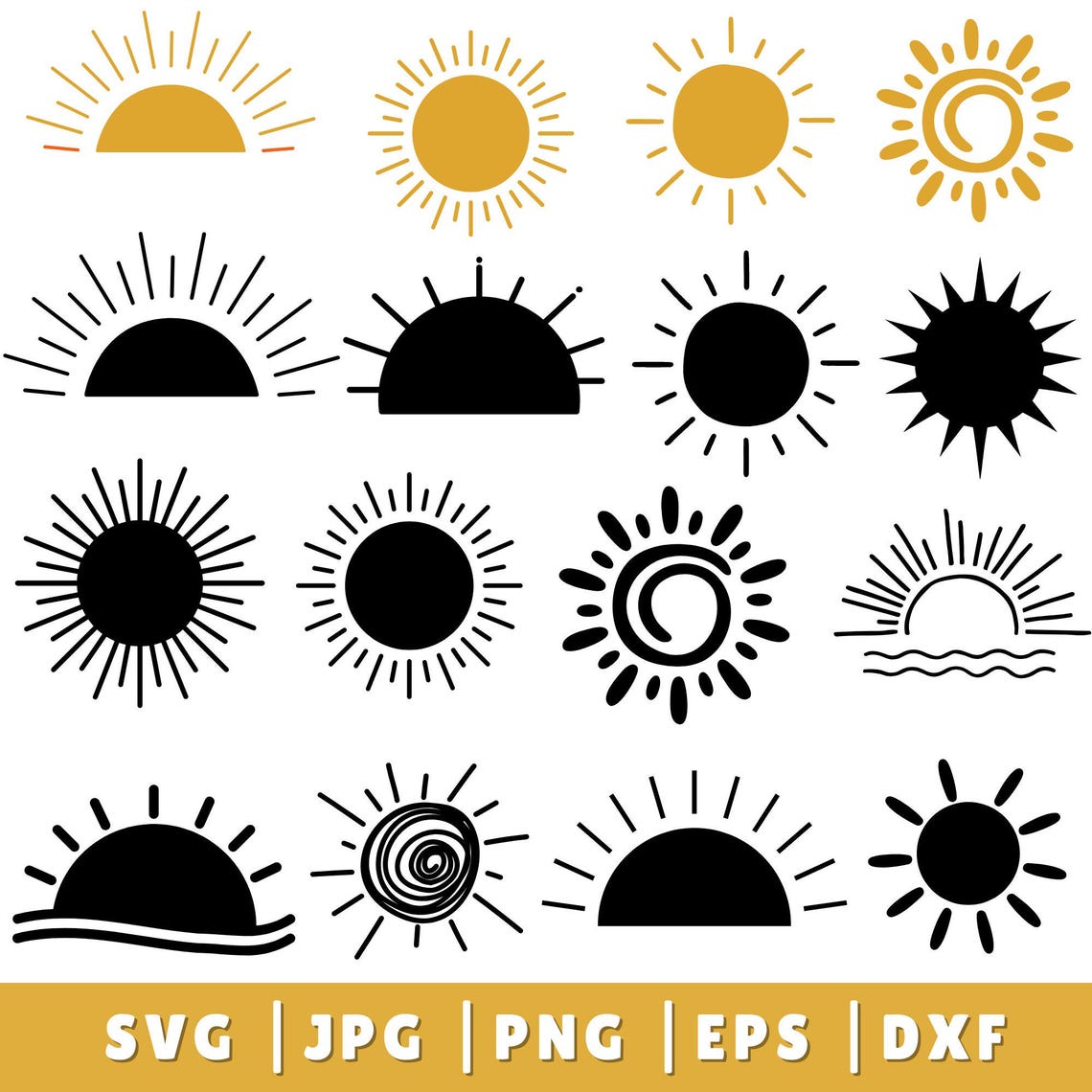 Sunrise Svg Png, Sun Svg Cricut, Sunrise Clipart, Sunrise Cut File, Sun ...