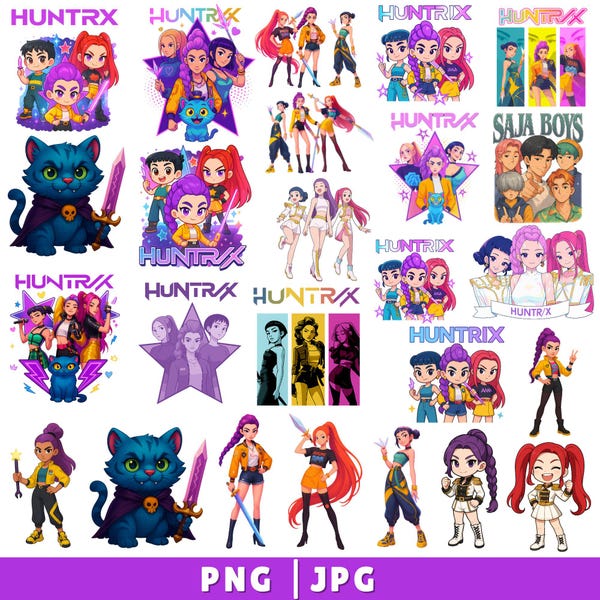 Kpop Demon Hunters Png - Etsy