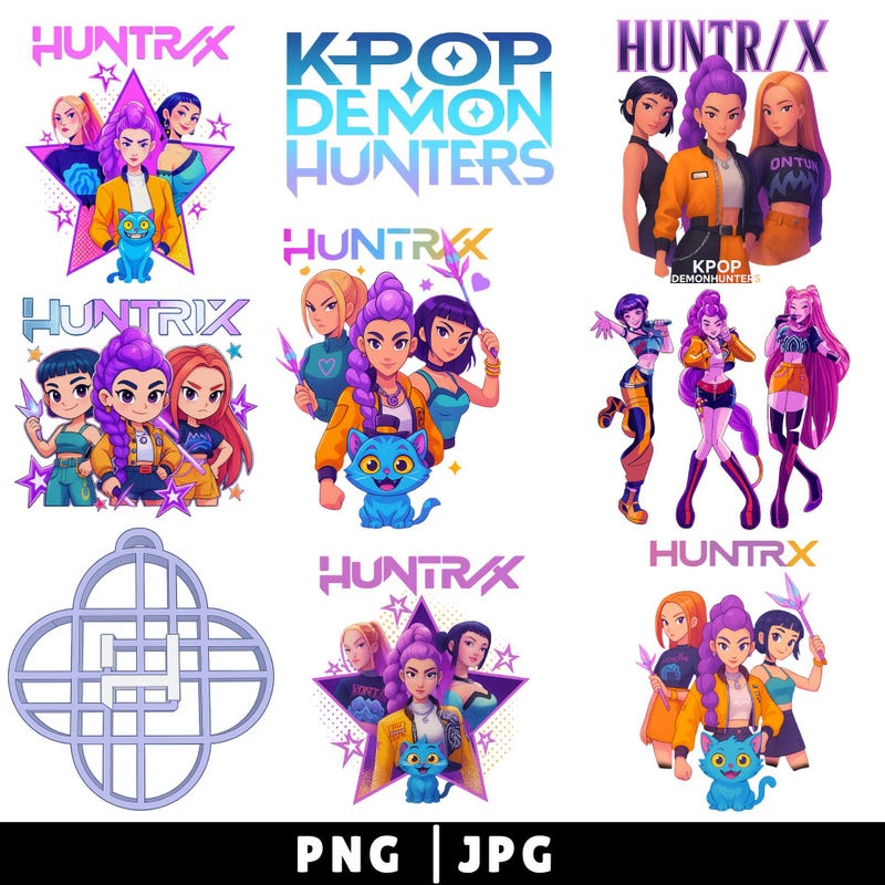 Kpop Demon Hunter Cutouts - Etsy