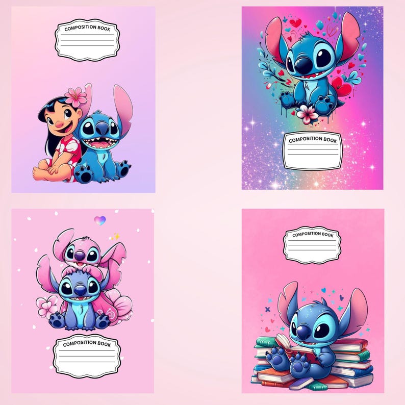 Lilo and Stitch Composition Notebook Cover,composition Book Cover,canva ...
