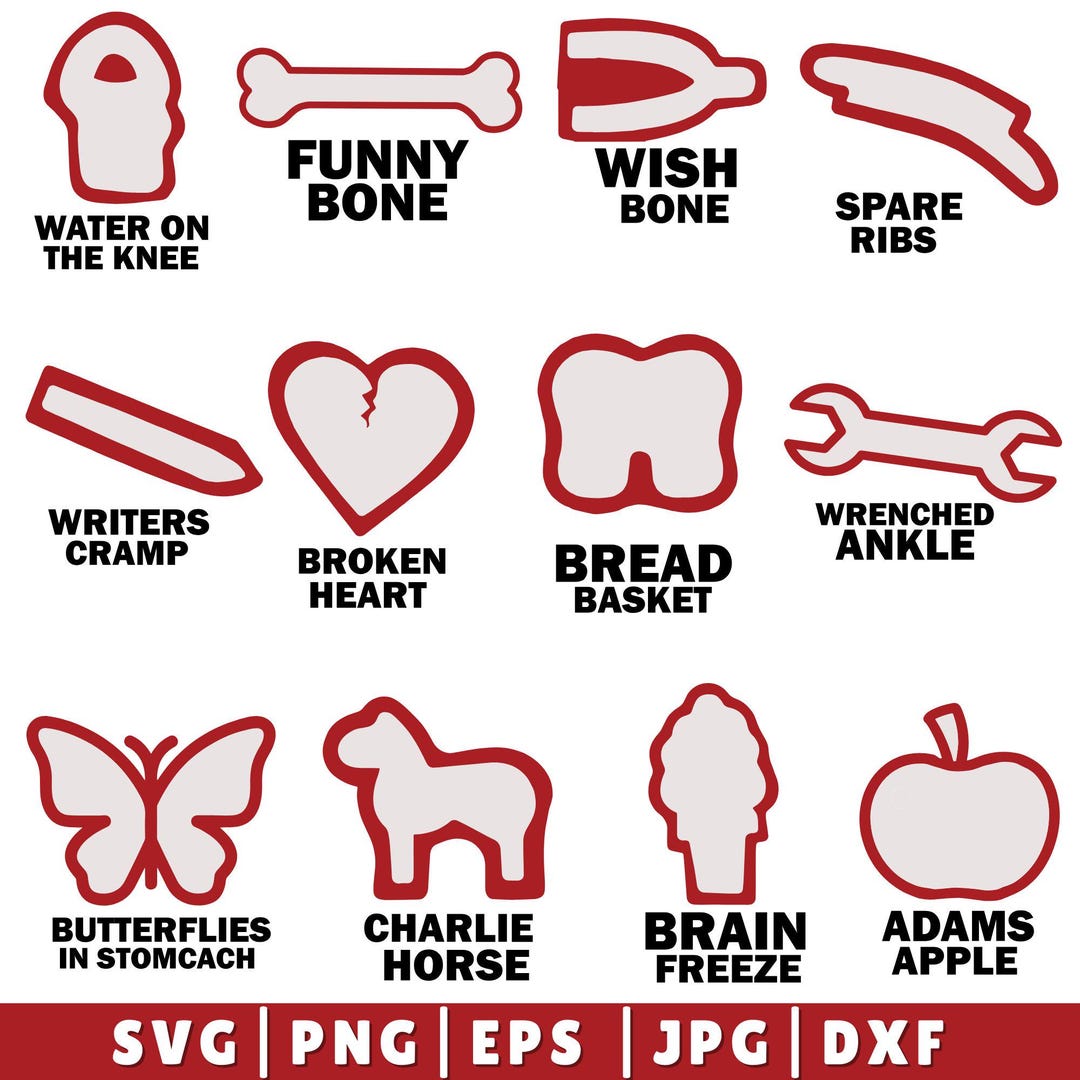 Operation Costume Svg, Halloween Operation Pieces SVG, Operation SVG ...