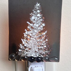 Crystalline Fused Glass Night Light, Bringing the Outdoors In, Bedroom ...