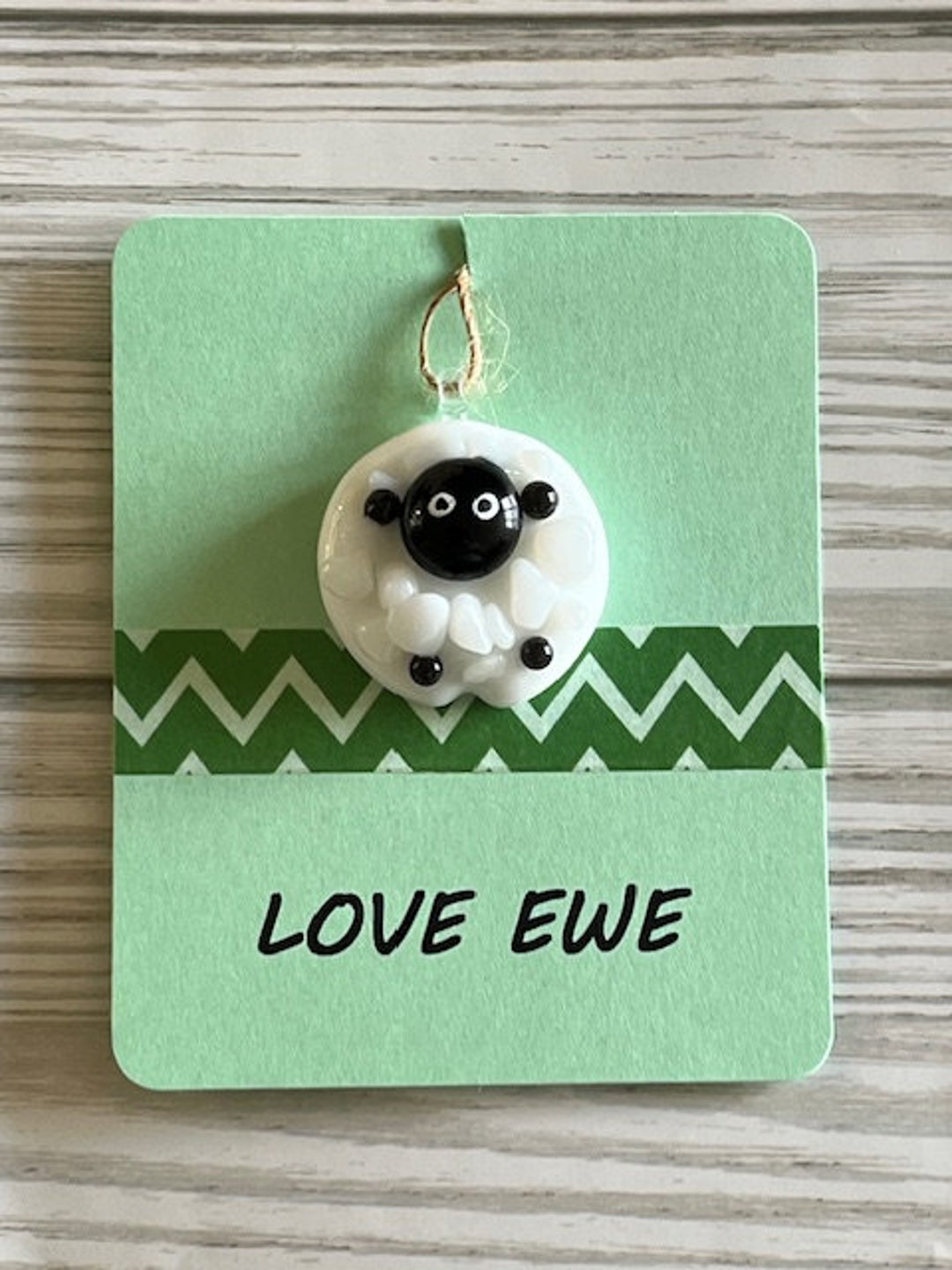 Love Ewe Sheep Ornament, Little Gift of Kindness, Cute Sheep Fused ...