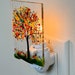 Rainbow Tree Fused Glass Night Light, Bringing the Outdoors In, Bedroom ...