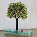 Fused Glass Apple Tree Art: Summer Sun Catcher, Windowsill Decor - Etsy