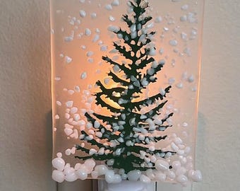 Halloween Tree Fused Glass Night Light, Bringing the Outdoors In ...