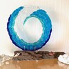Fused Glass Tree Sculpture, Glass Art, Lyn Hunter Designs Original ...