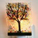 Rainbow Tree Fused Glass Night Light: Nature Inspired Accent Light - Etsy