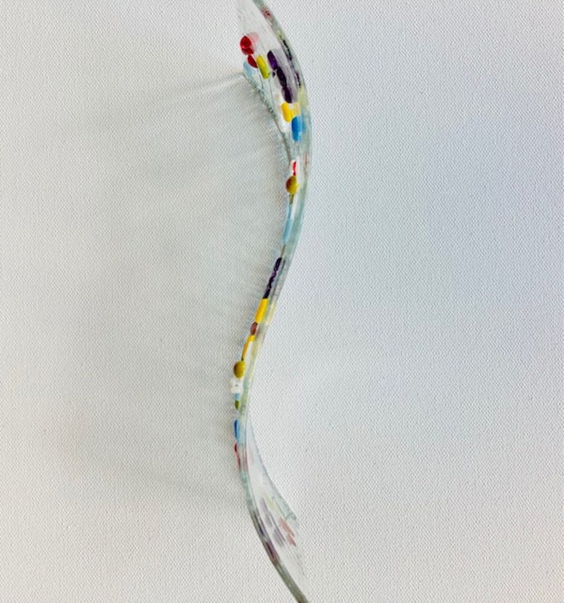 Rainbow Trees Curved Glass Shelf Art Home Decor Window Sill - Etsy