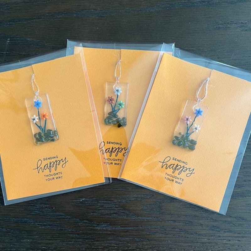 Fused Glass Cards - Etsy