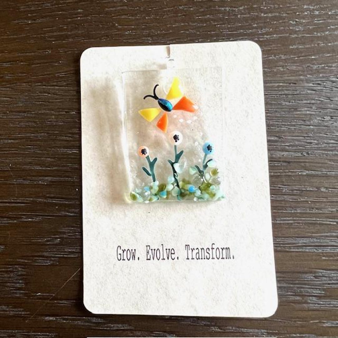 Grow. Evolve. Transform Suncatcher, Little Gift of Kindness, Butterfly ...