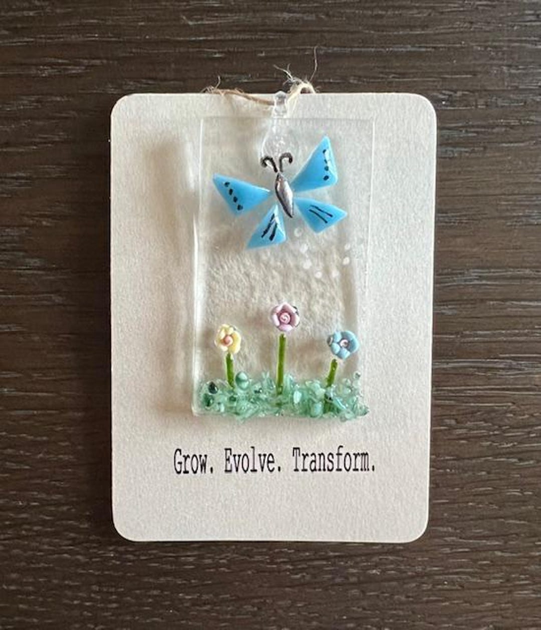 Grow. Evolve. Transform Suncatcher, Little Gift of Kindness, Butterfly ...
