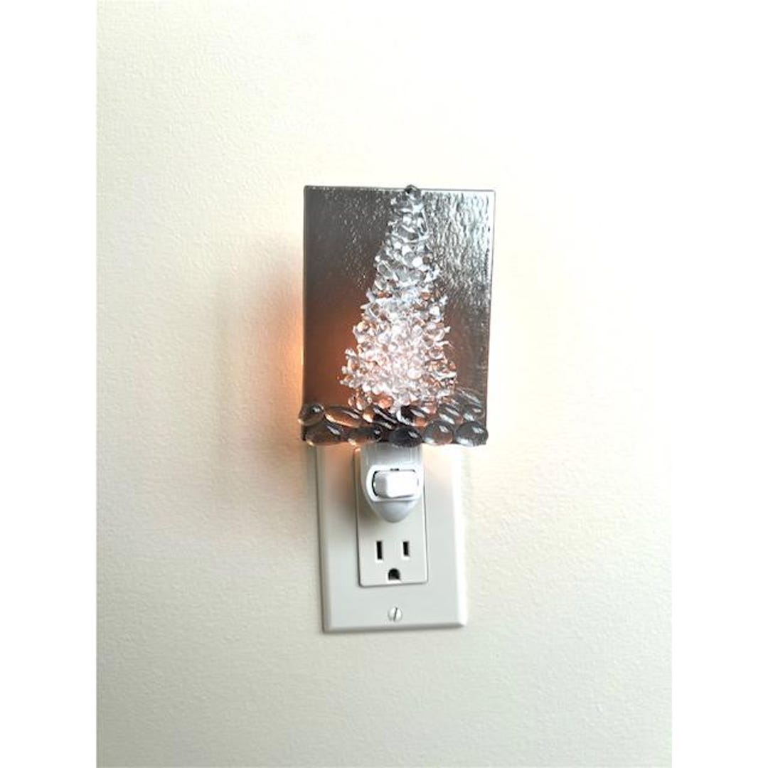 Crystalline Fused Glass Night Light, Bringing the Outdoors In, Bedroom ...