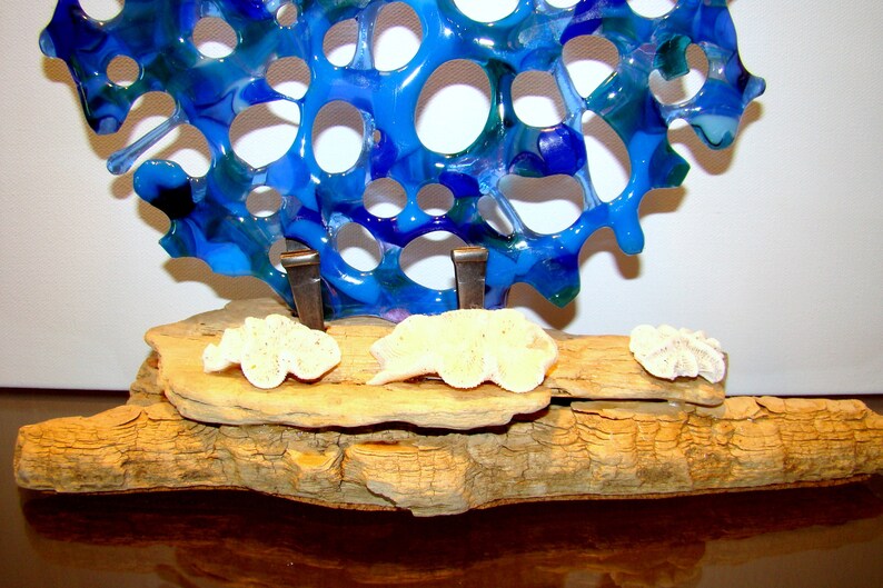 Sea Life Coral Reef Fused Glass Sculpture Beach Decor | Etsy