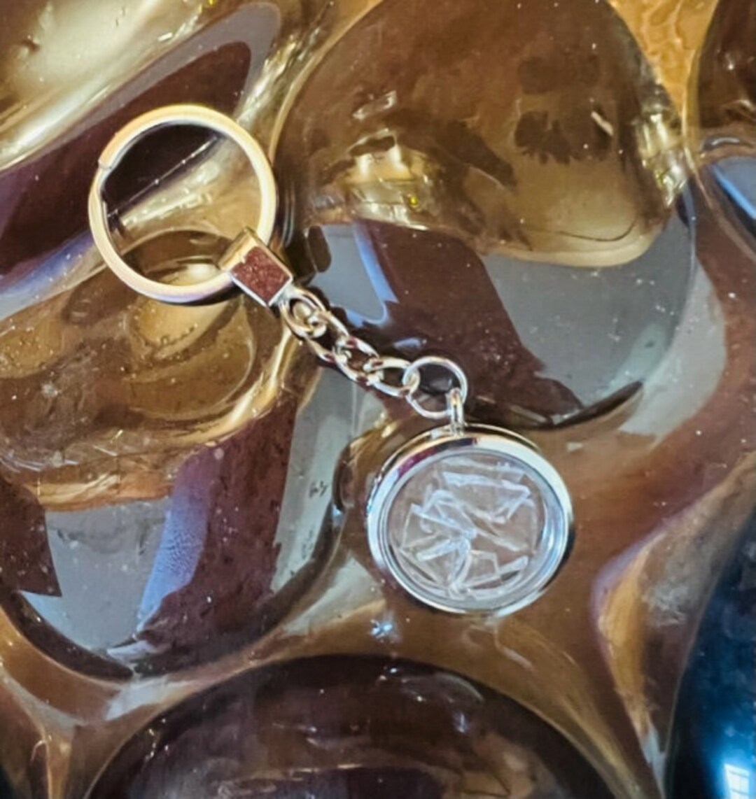 Shattered Glass Key Ring, Broken Glass Key Chain, Empowerment Gift ...