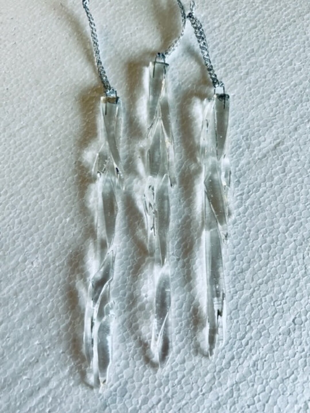 Set of 3 Fused Glass Icicles, Christmas Favors, Holiday Decorations ...
