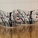 Fused Glass Tree and Cardinal Window Sill Art, Curved Tree Art ...