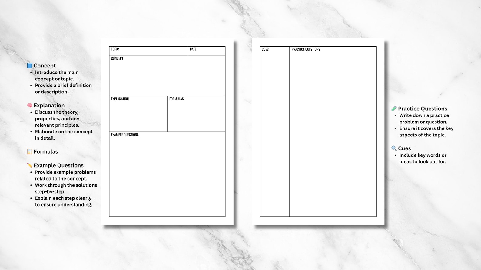 Math Notes Template Set Student Pages Bundle Note Taking Graph Dot Grid ...