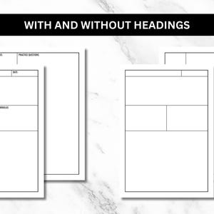 Math Notes Template Set Student Pages Bundle Note Taking Graph Dot Grid ...