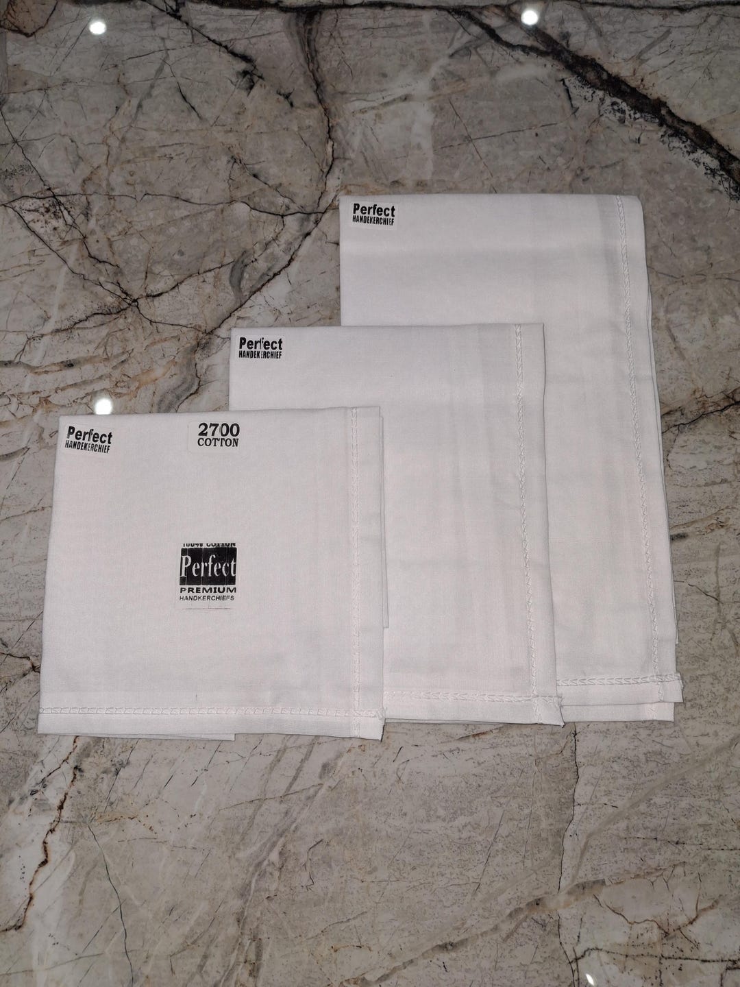 Men's White Cotton Handkerchief Set: Soft Hanky Pack of 3 - Etsy