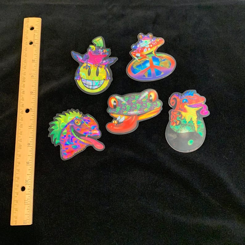 90's Stickers, 2000's Stickers, Vintage Holographic Stickers, Frog ...