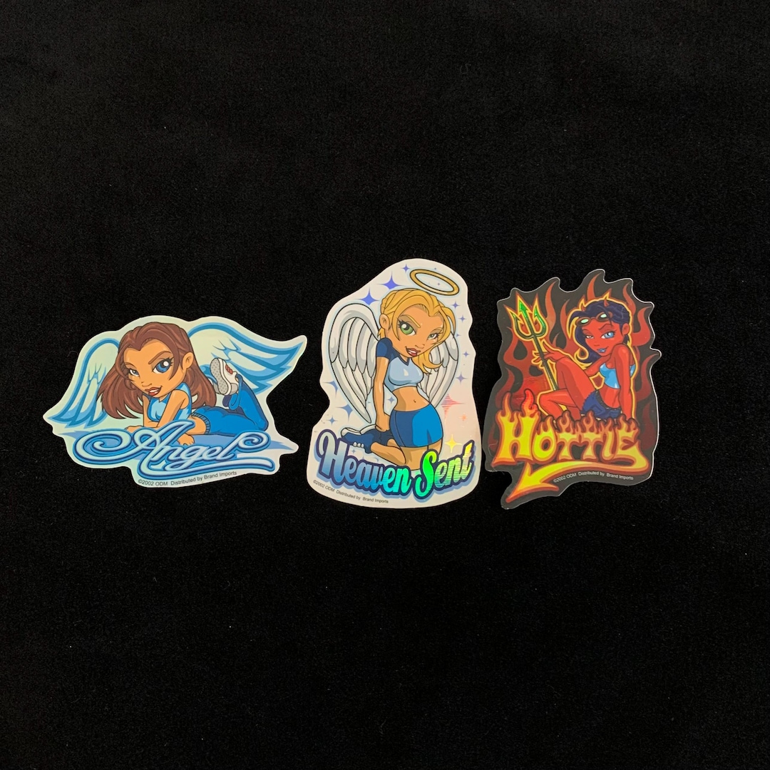 90's Girl Stickers, Early 2000s Stickers, Vintage Holographic Stickers ...