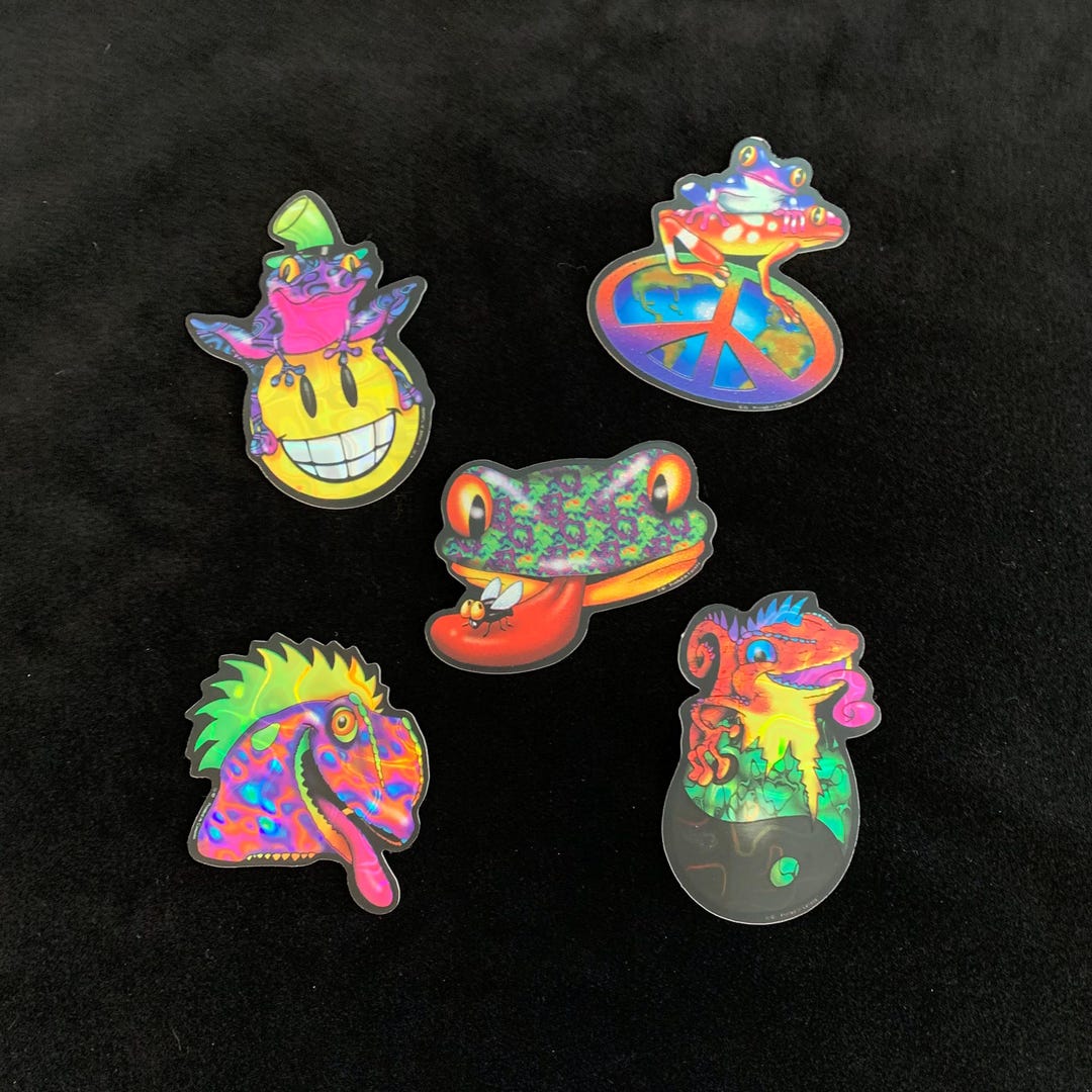 90's Stickers, 2000's Stickers, Vintage Holographic Stickers, Frog ...