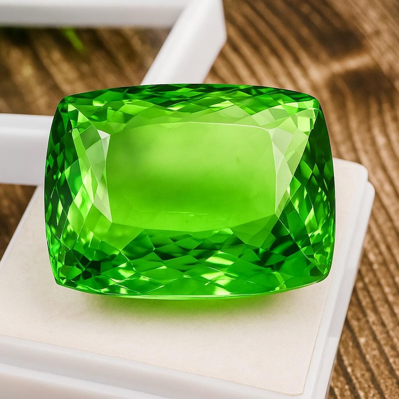 Peridot Cabujón Gems Sueltas - Etsy Canada