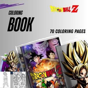 70 Coloring Pages - Dragon Ball Z, Printable/digital. - Etsy