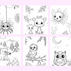 12 Printable A4 Coloring Pages – Cute & Bold Easy Designs – PDF ...