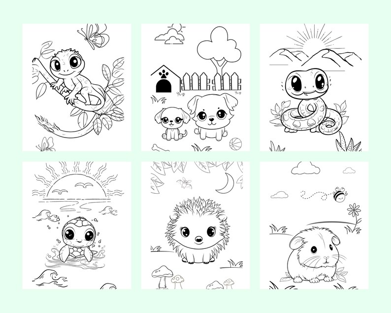12 Printable A4 Coloring Pages – Cute & Bold Easy Designs – PDF ...