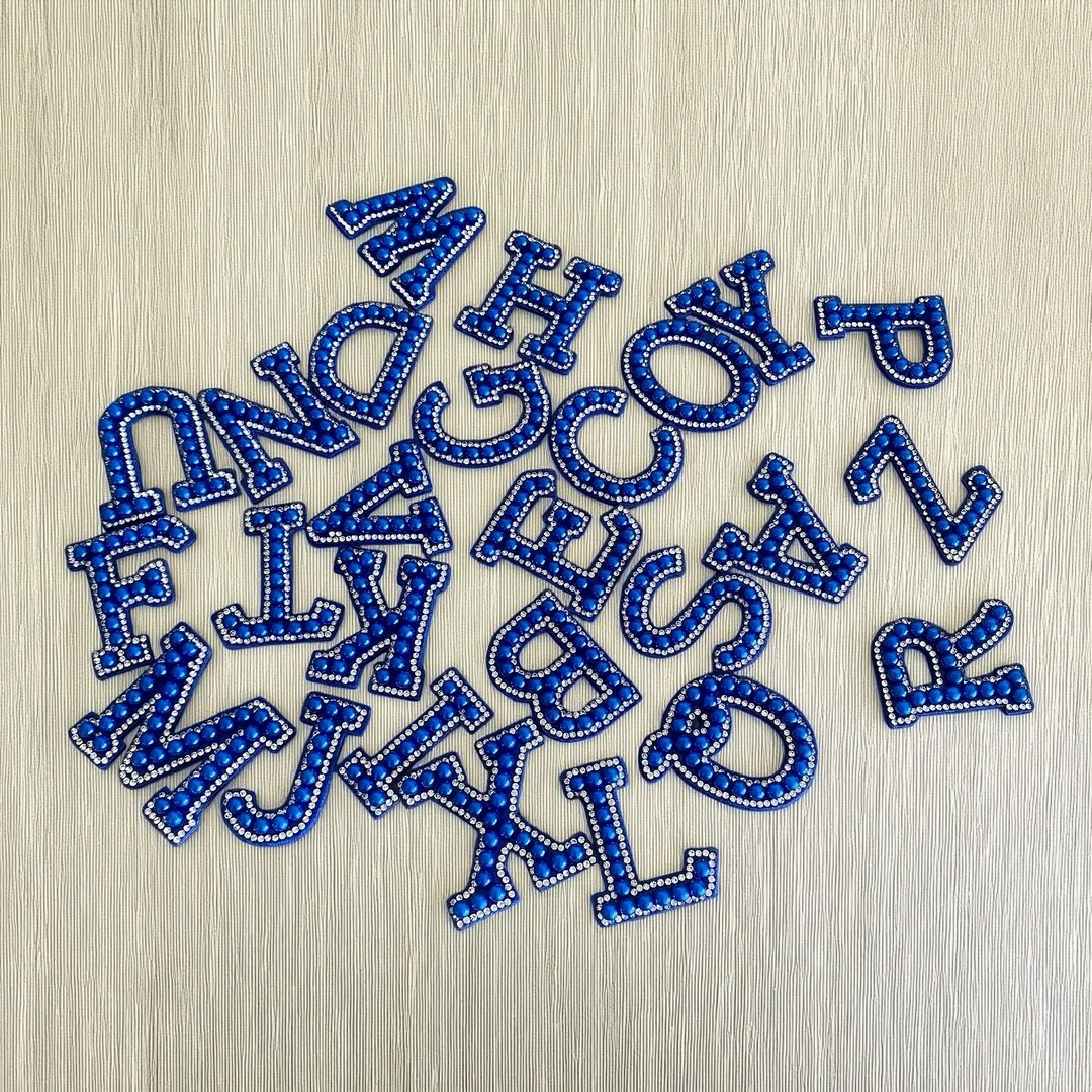 Personalized Pearl Letter Hot Stamping Patch,diy Crafts Letter,iron on ...