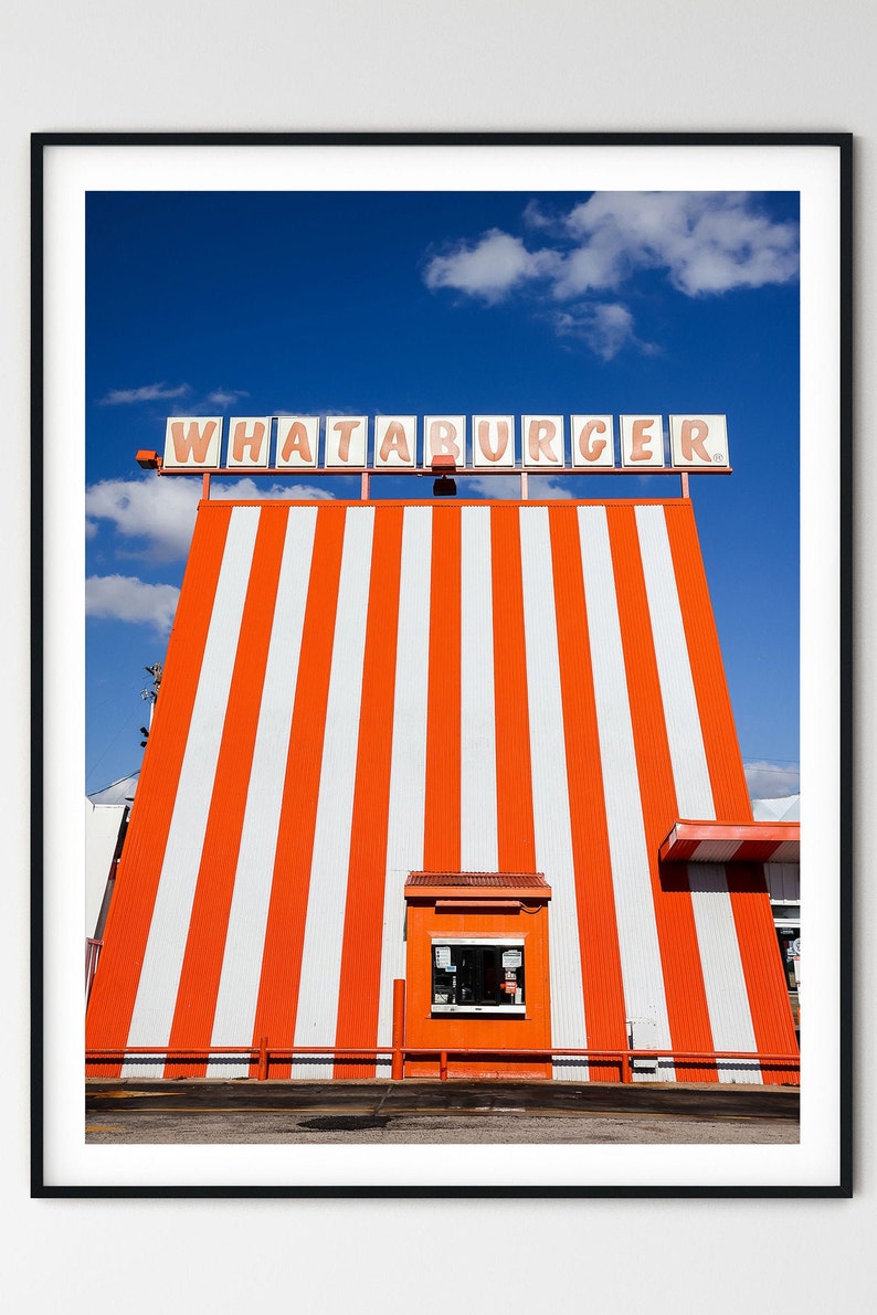 Whataburger Print, Texas Whataburger A-frame Wall Art, Longhorns ...