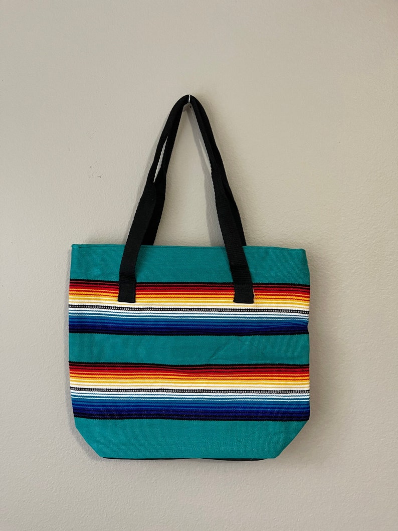 Handwoven Serape Tote Bag Handwoven Wool Malibu Purse NWT Beth Dutton ...